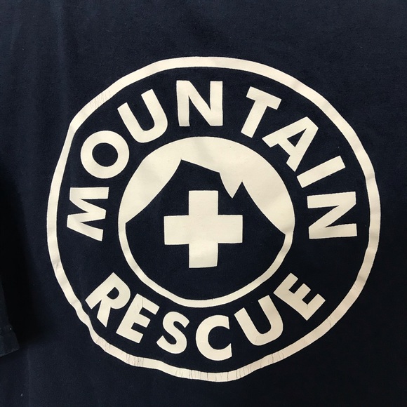 Hanes | Shirts | Vintage Mountain Rescue Navy T Shirt Amazing | Poshmark